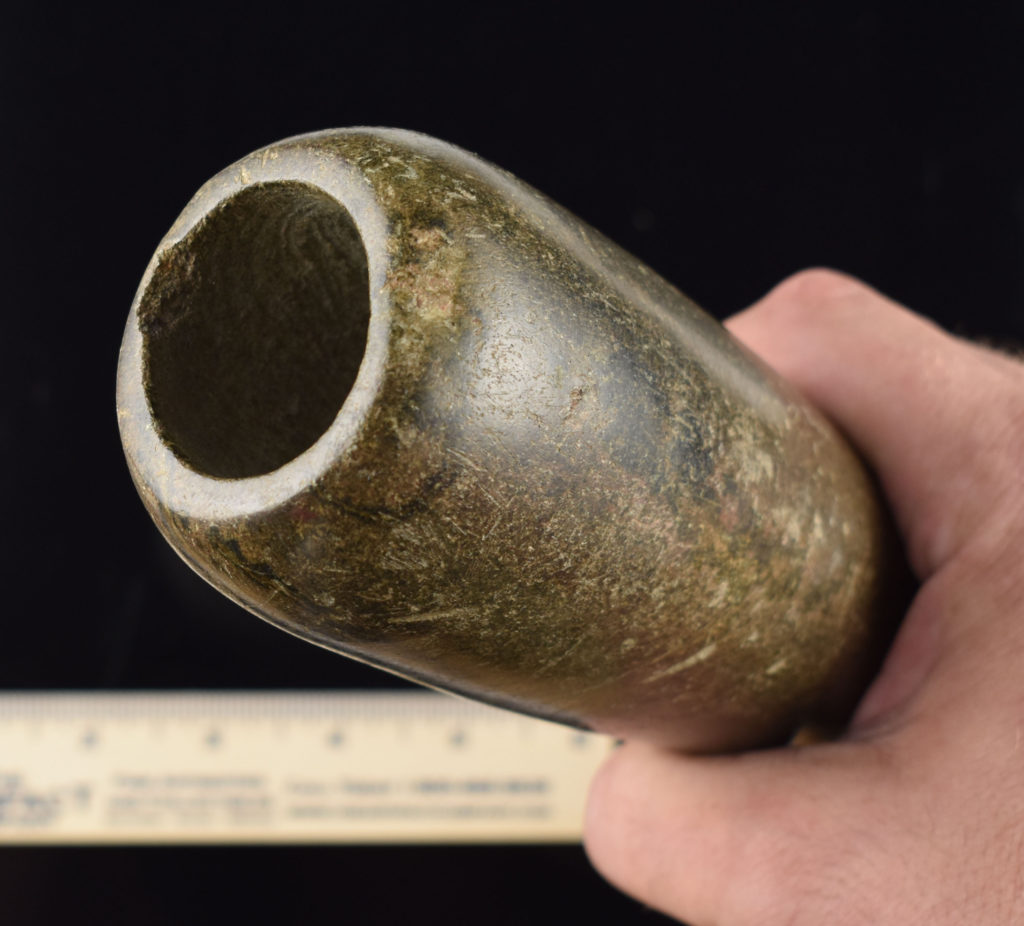 12-7/8″ Ceremonial Engraved ‘Cloudblower’ Pipe - The Artifact Company